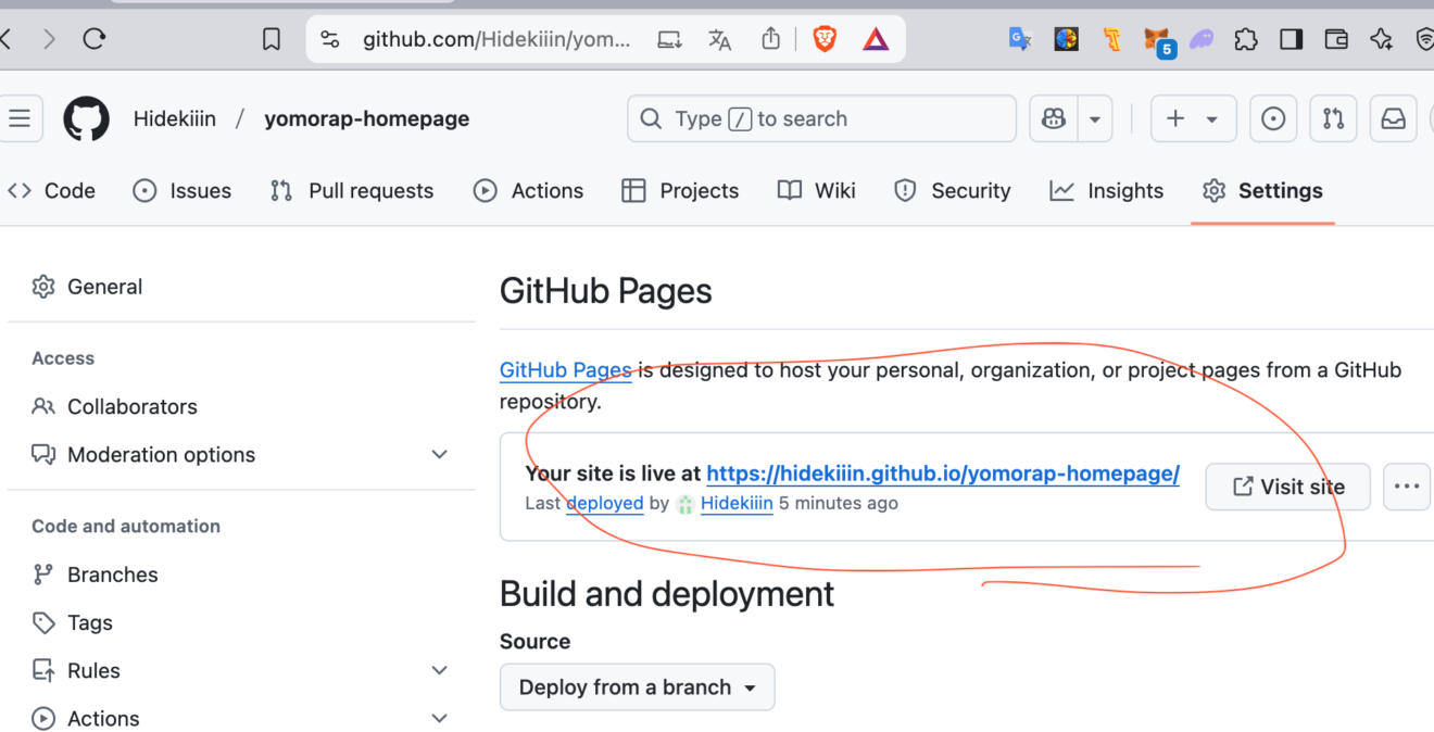 GitHub Pages で簡単にホームページを作る方法（公開までの完全ガイド） – hideki iinuma